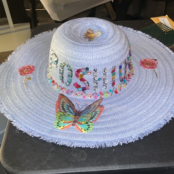 Primark | Accessories | Straw Hat Handmade Bling Poshlove | Poshmark